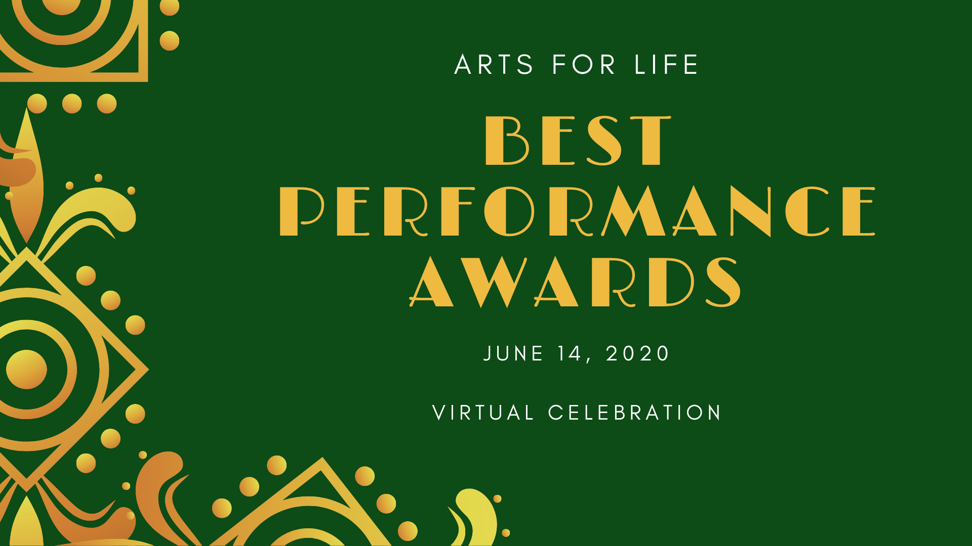 Arts For Life Shifts to Virtual Celebration for Best Performance Awards ...